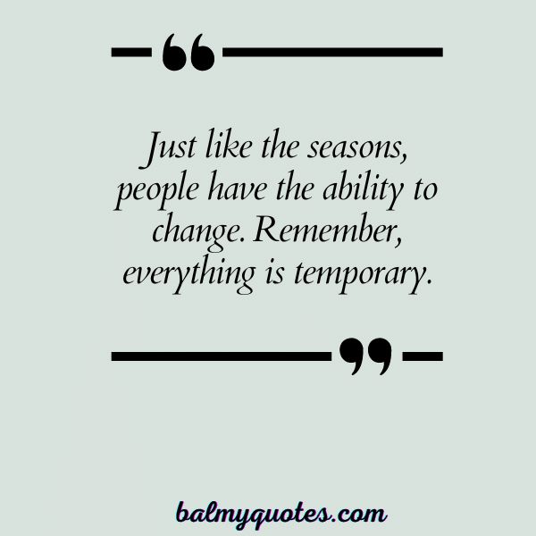 30+ Everything Is Temporary Quotes (Find Comfort In Change)